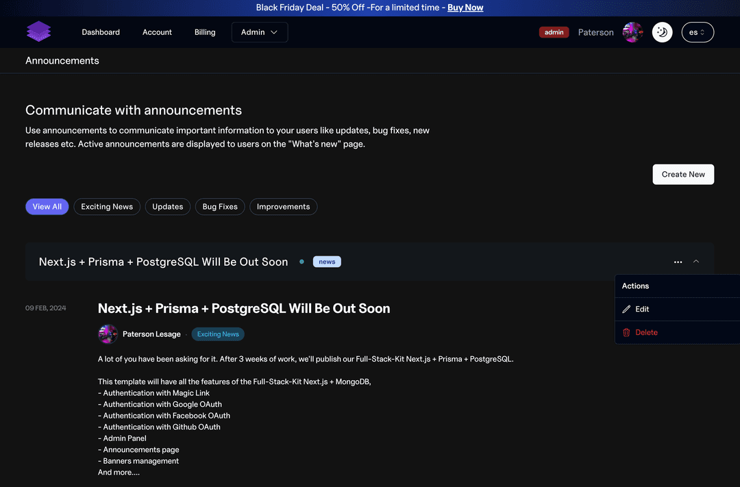 Home - Full Stack Kit